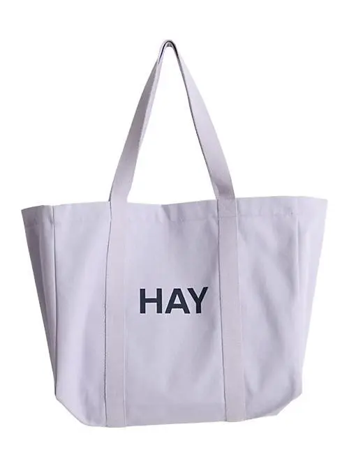 HAY Branded Cotton Tote Bag - Lavender