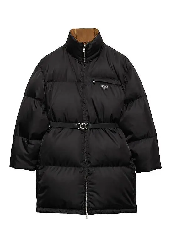 Prada Re-nylon Padded Shell-down Jacket - Black