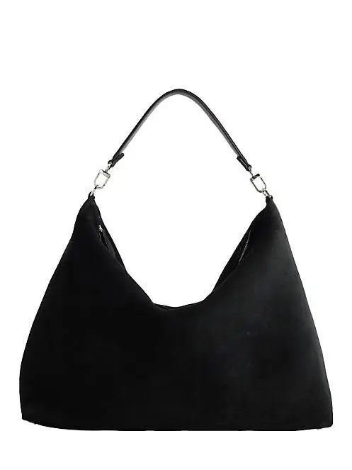 TOTEME Bevel Suede Tote Bag - Black