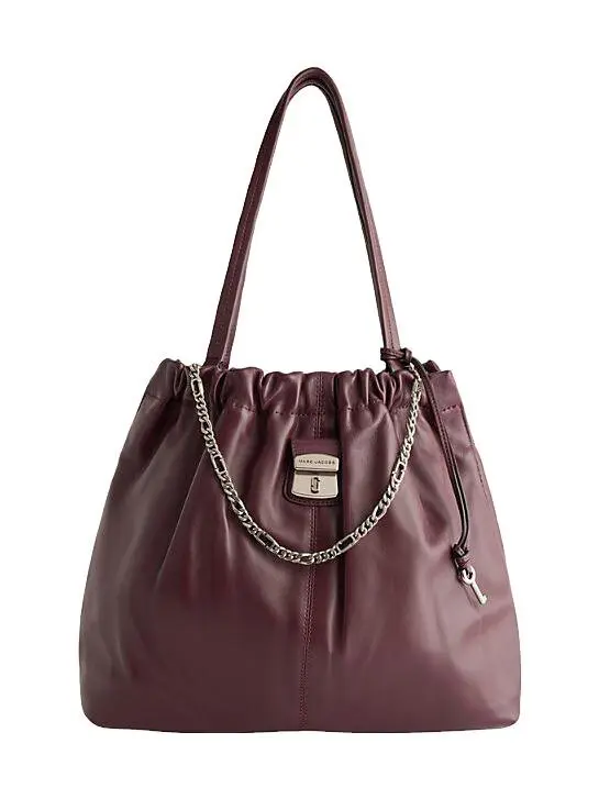 Marc Jacobs The Cristina Leather Tote Bag - Dark Plum