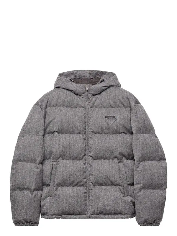 Prada Chevron Down Jacket - Grigio