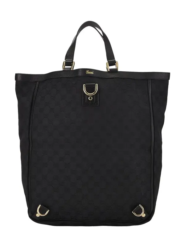 Gucci Gg D-ring Abbey Vertical Tote - Black