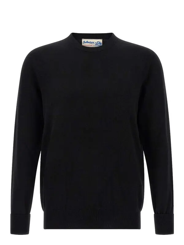 BALLANTYNE Crewneck Cashmere Sweater - Black