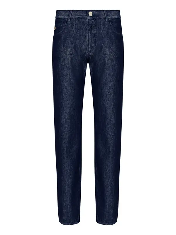 Giorgio Armani Regular-fit Five-pocket Trousers - Blue