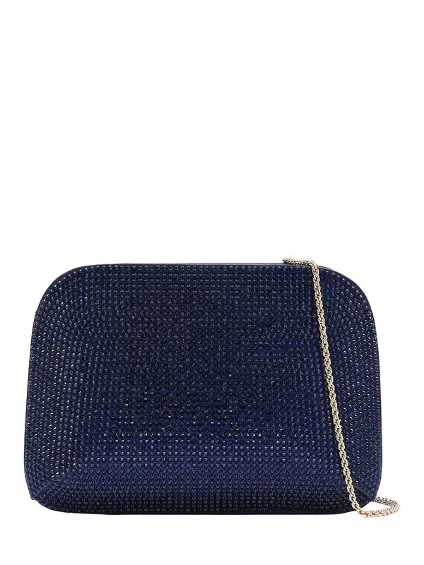 Giorgio Armani La Prima Rhinestone Clutch Bag - Blue