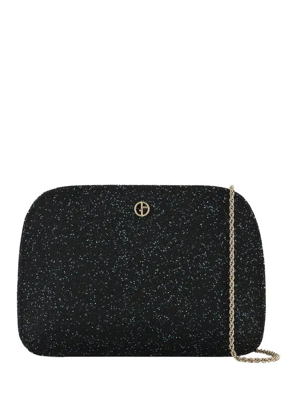 Giorgio Armani La Prima Rhinestone Clutch - Black