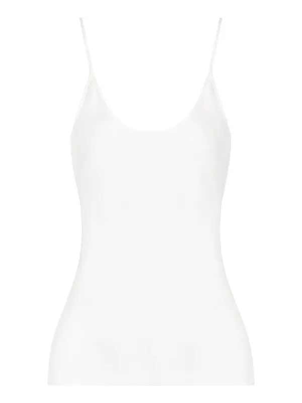 Giorgio Armani Double-sided Silk-satin Top - White