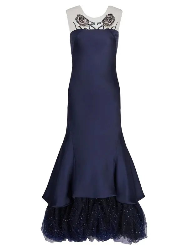 Giorgio Armani Long Bustier Dress - Patterned