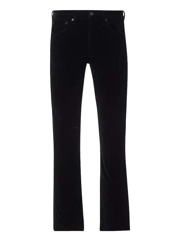 TOM FORD Cotton Velvet Bootcut Pants - Black