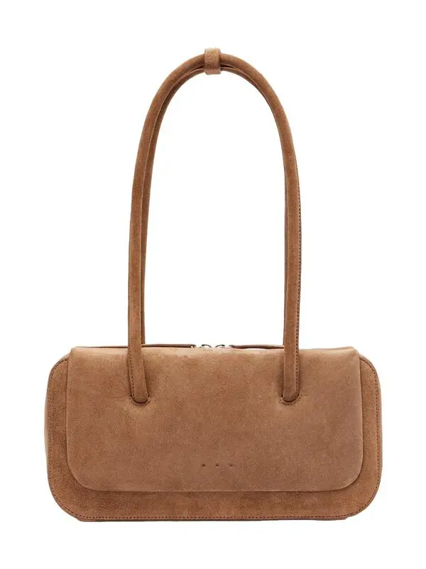 AESTHER EKME Lagune Mini Suede Shoulder Bag - Brown
