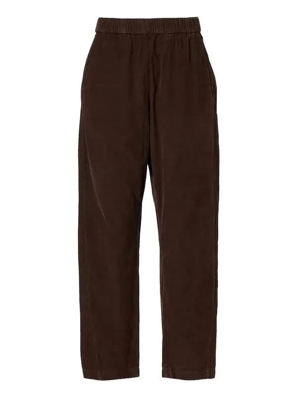 Velvet By Graham & Spencer Laney Cotton Straight Pants - Brown
