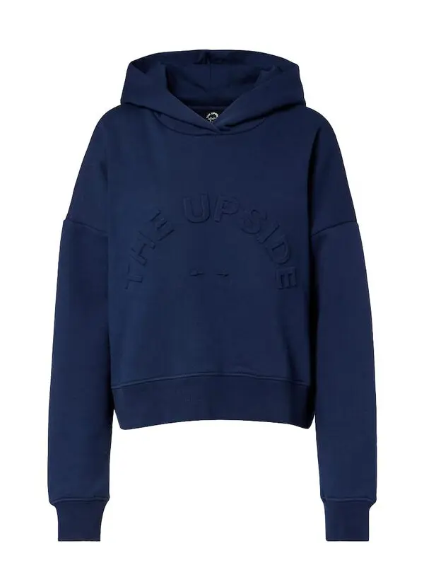 The Upside Cotton Jersey Hoodie - Blue