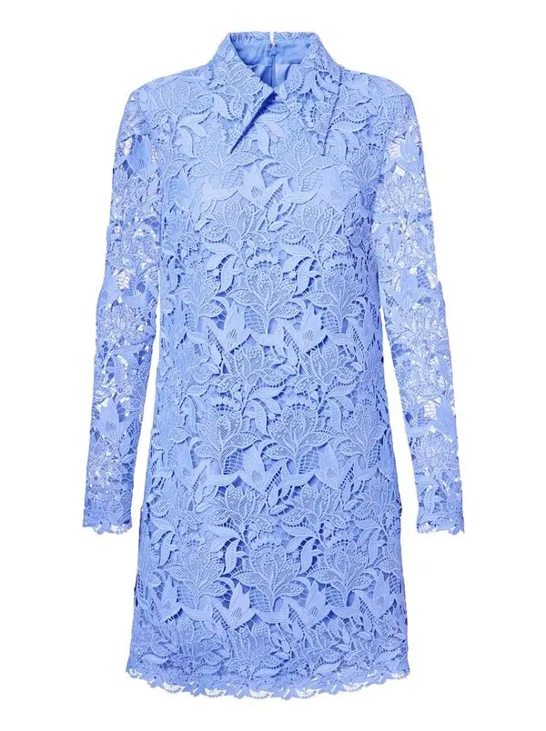 Carolina Herrera Lace Minidress - Blue