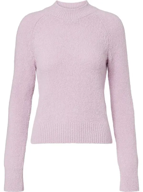 Dries Van Noten Wool-blend Crewneck Sweater - Purple
