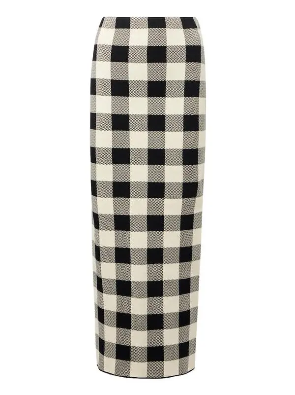 Posse Pippa Checked Maxi Skirt - Multicoloured