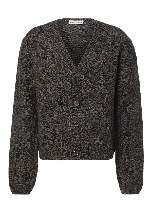 Our Legacy Academy Wool Cardigan - Black