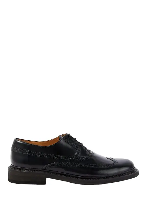 Our Legacy Brogue Parade Leather Derby Shoes - Black