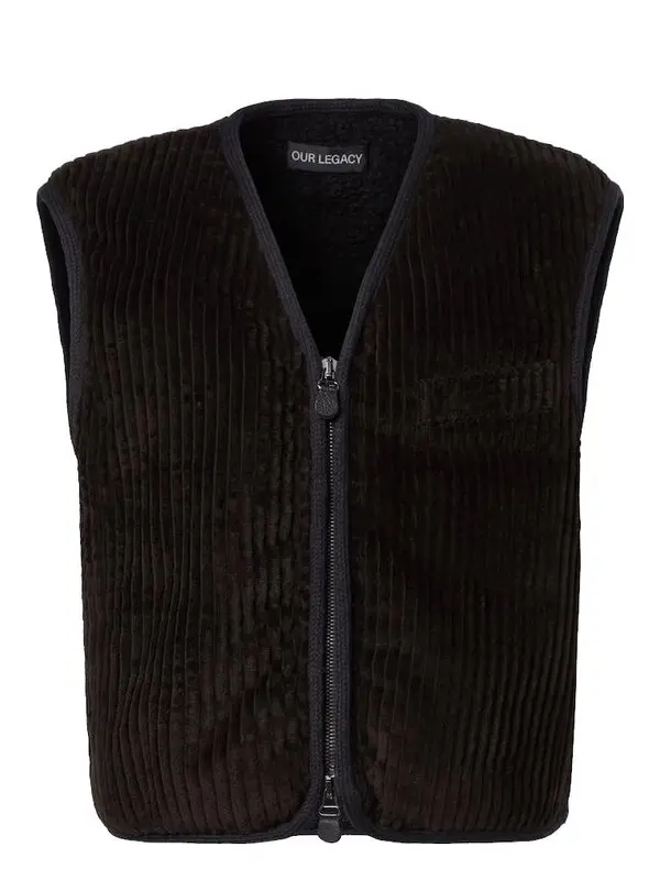 Our Legacy Cotton Corduroy Vest - Brown