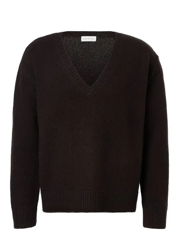 Dries Van Noten Wool And Cashmere Sweater - Black
