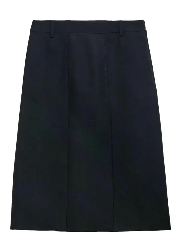 Prada Slitted Midi Skirt - Blue