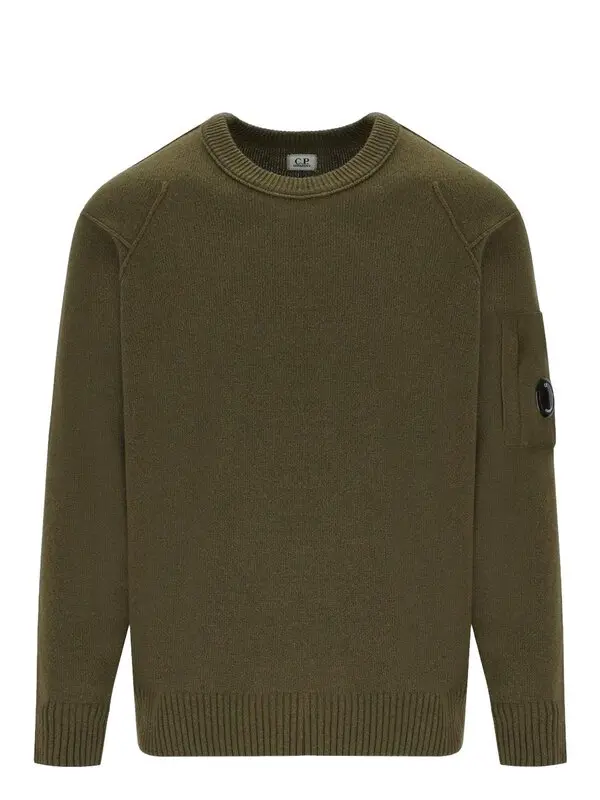 C.P. COMPANY Grs Ivy Crewneck Jumper - Green
