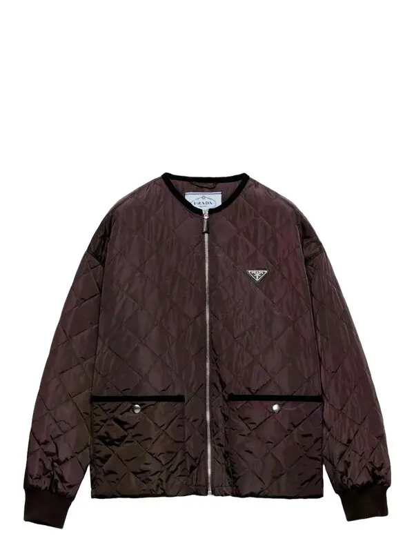 Prada Quilted Jacket - Brown