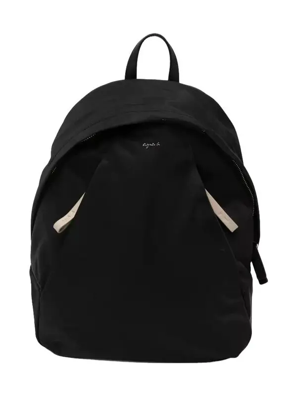 AGNÈS B. Logo-plaque Backpack - Black