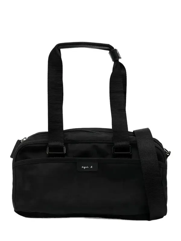 AGNES B. Small Boston Tote Bag - Black