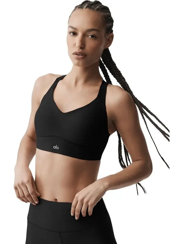 Alo Yoga Airlift Endurance High-impact Bra - Black