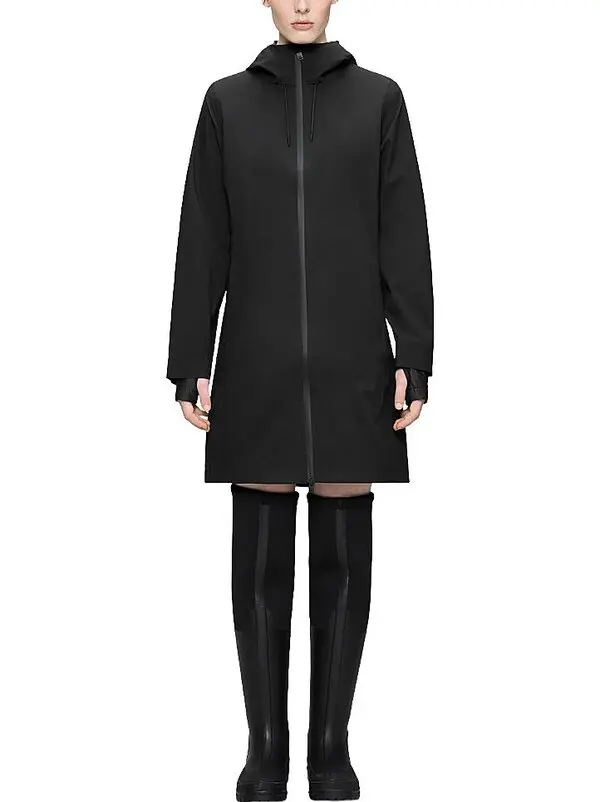 Rains Suva Hardshell Long Jacket - Black