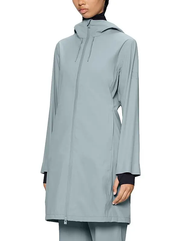 Rains Suva Hardshell Long Jacket - Pool