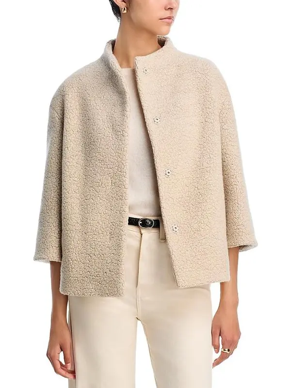 Cinzia Rocca Short Boucle Jacket - Cream