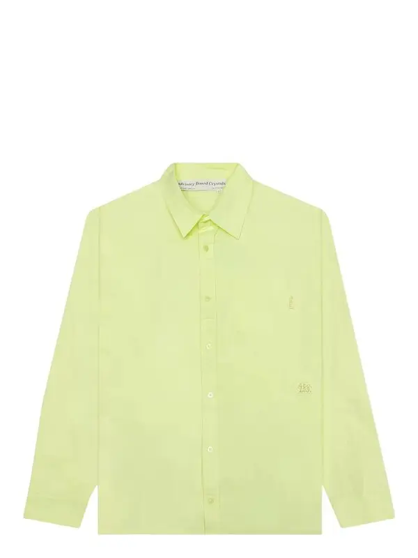 ADVISORY BOARD CRYSTALS Embroidered Pocket Shirt - Green