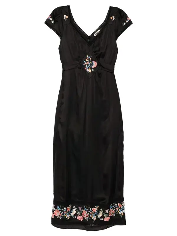 Rixo Carey Midi Dress - Black