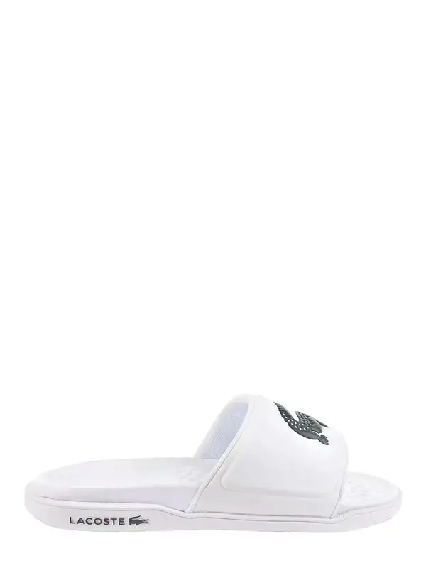 Lacoste Croco Dualiste Slides - White