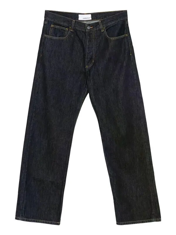 COSTUMEIN Button-fly Five-pocket Jeans - Blue