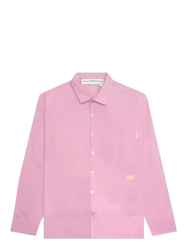 ADVISORY BOARD CRYSTALS Logo-patch Pocket Shirt - Pink