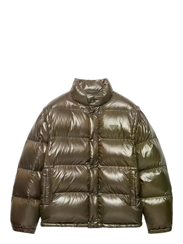 Prada Re-nylon Puffer Jacket - Green