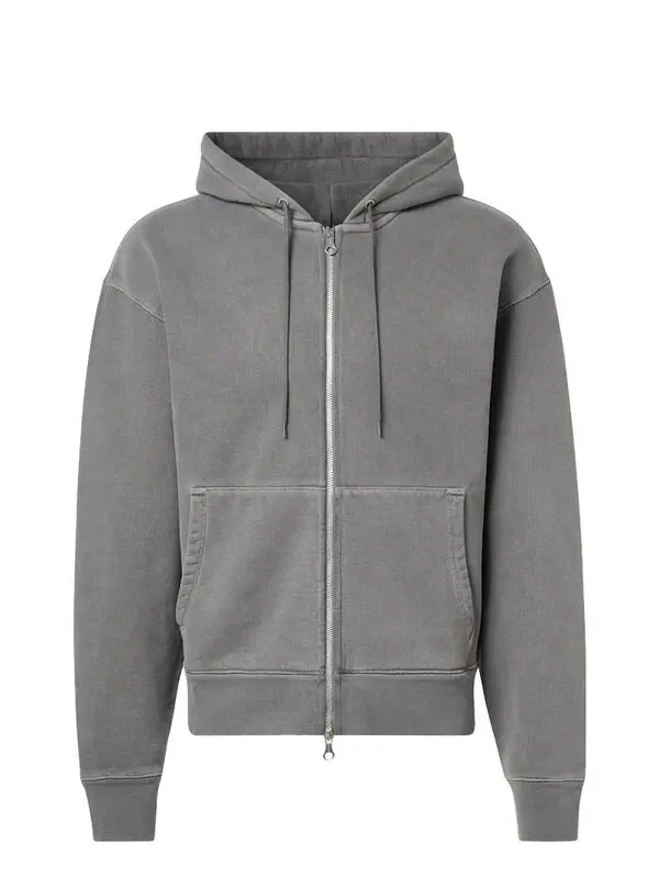 Our Legacy Rascal Cotton Fleece Zip-up Hoodie - Grey