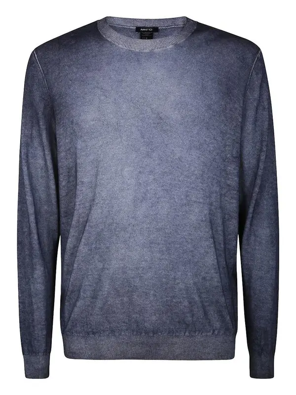Avant Toi Ultralight Cashmere And Wool Pullover - Blue