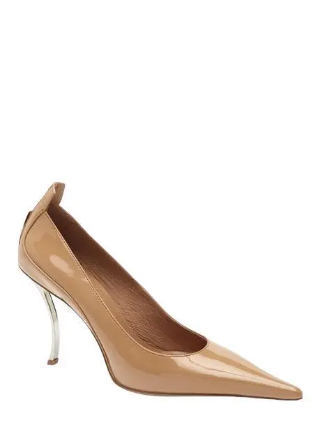 Jeffrey Campbell Pointed-toe Pump - Camel Patent