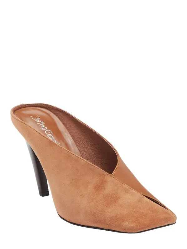 Jeffrey Campbell Hoof It Mule - Camel Suede Combo