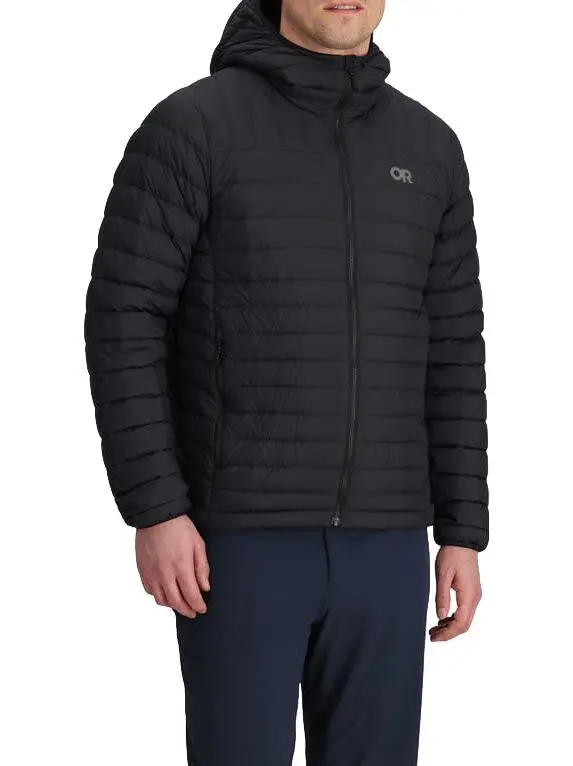 OUTDOOR RESEARCH Transcendent Hooded Down Puffer Jacket - Black