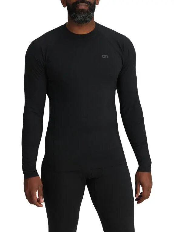 OUTDOOR RESEARCH Alpine Onset 150 Merino Wool Blend Base Layer Shirt - Black