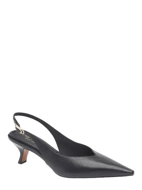 Rag & Bone Madison Slingback Kitten Heel Pumps - Black