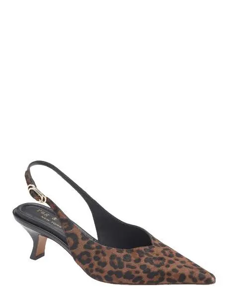Rag & Bone Madison Slingback Kitten Heel Pumps - Leopard