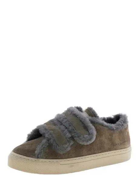 VOILE BLANCHE Gretha Shearling Sneakers - Mid Grey