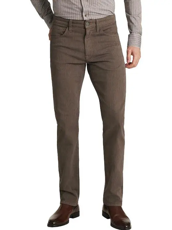 34 Heritage Courage Straight Leg 5-pocket Pants - Coffee Diagonal