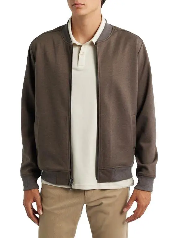 Robert Barakett Patricio Lightweight Bomber Jacket - Brown