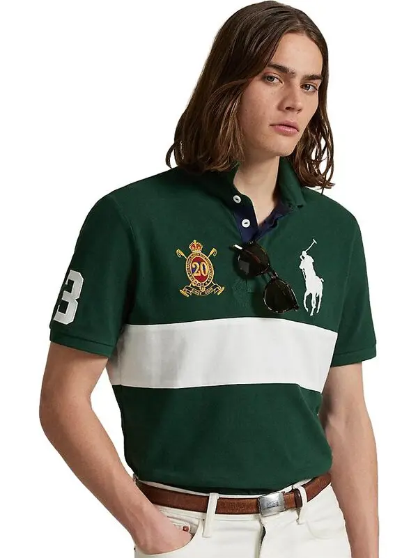 Ralph Lauren Big Pony 20th Anniversary Polo Shirt - Vintage Pine/white